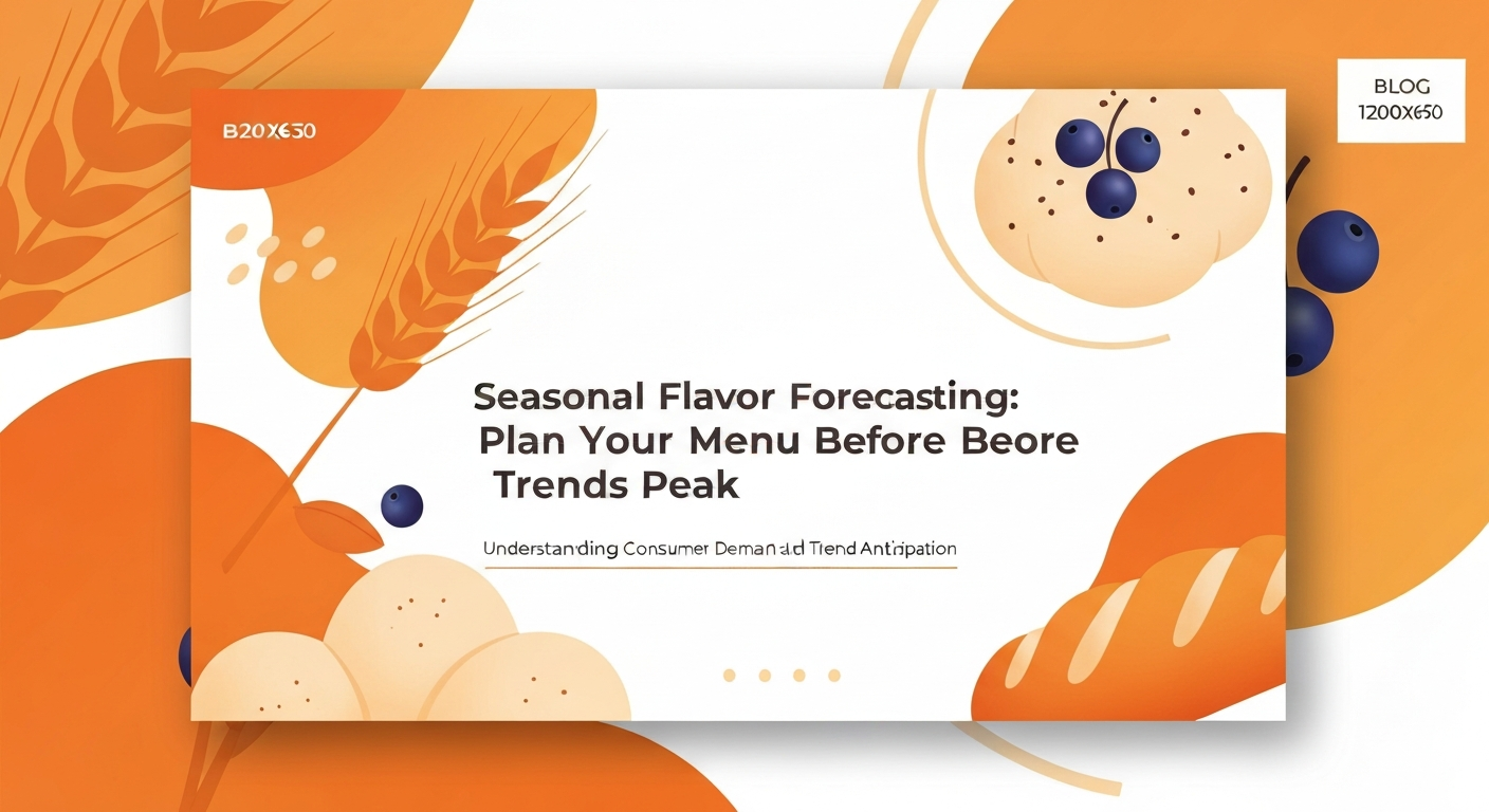 Seasonal Flavor Forecasting for Bakeries | BakeOnyx