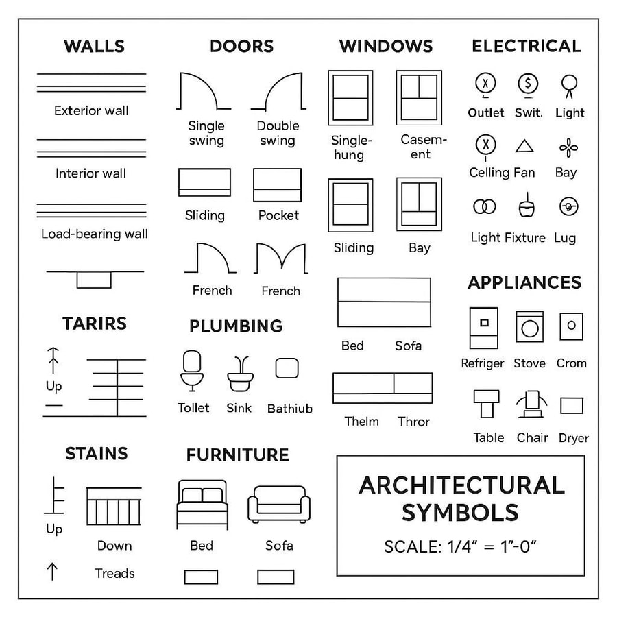 Floor Plan Symbols Ideas & Designs | RemodelAI