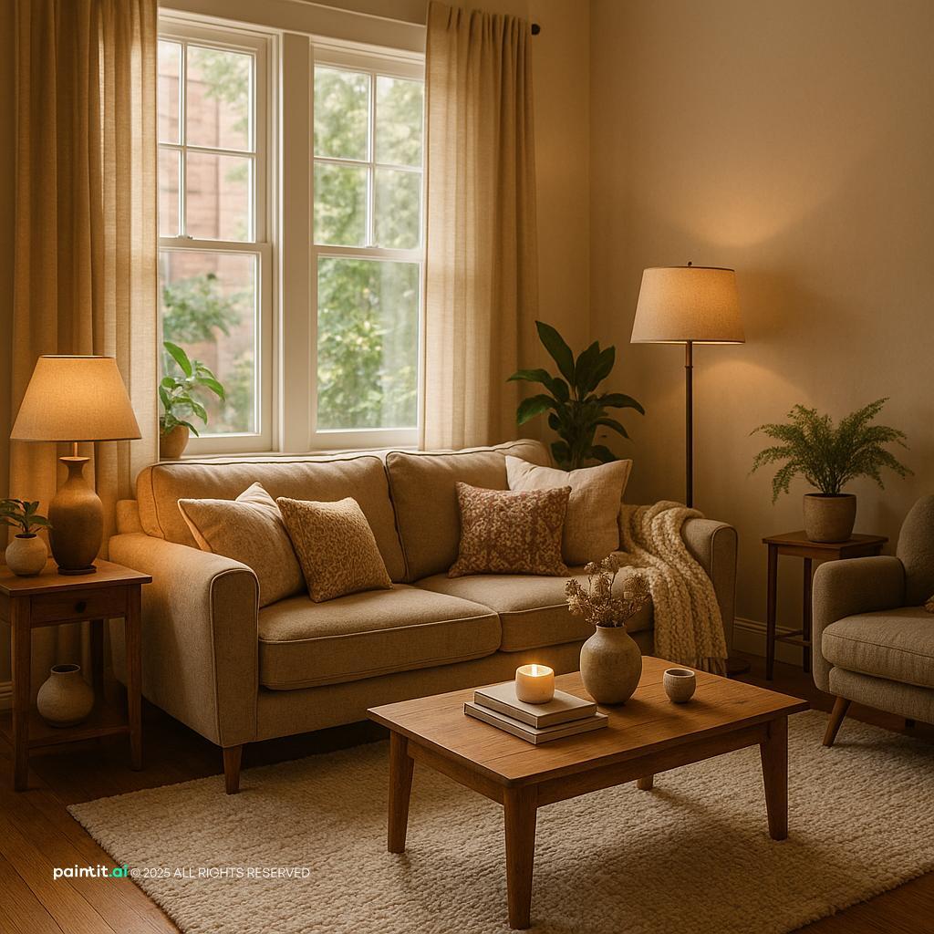 Living Room Plants: Placement, Scale and Styling Ideas | Paintit.ai