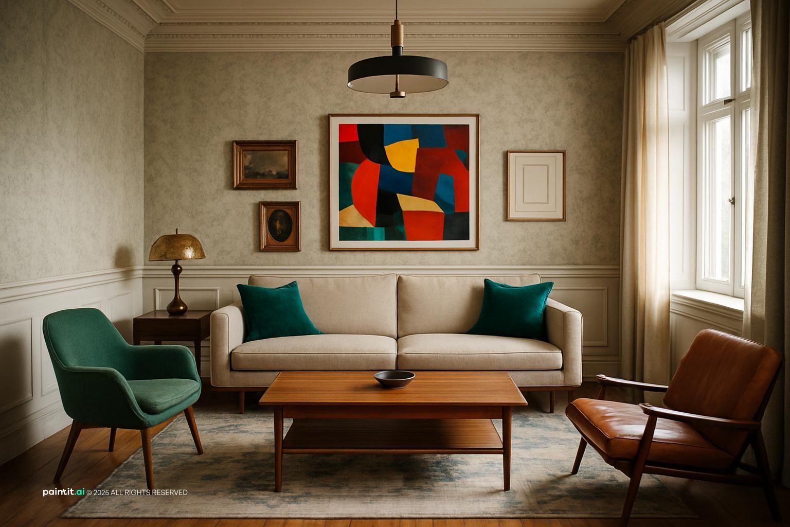 Living Room Wallpaper Ideas That Work in Real Rooms | Paintit.ai