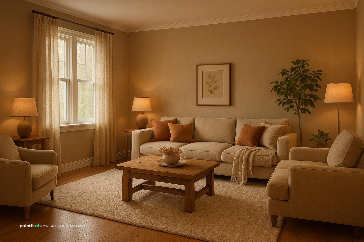 Living Room Plants: Placement, Scale and Styling Ideas | Paintit.ai