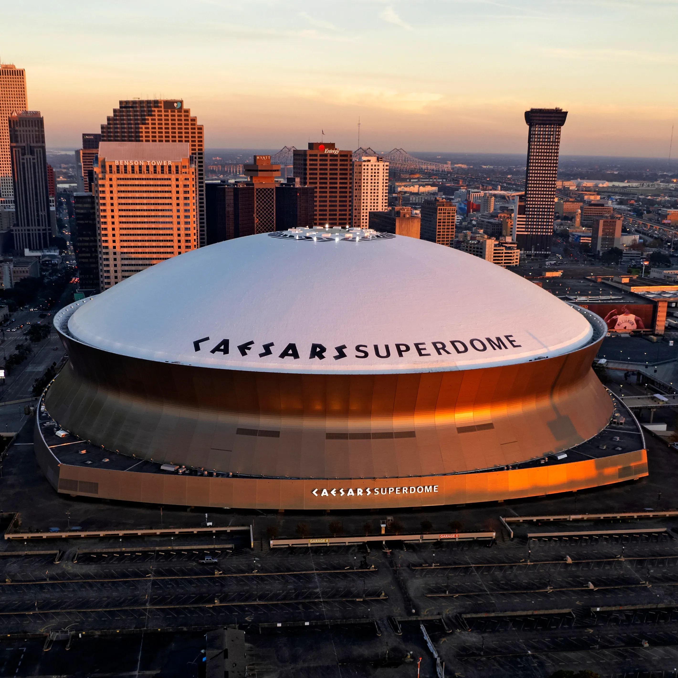 Caesars Superdome, New Orleans, Louisiana, 76,468 Capacity