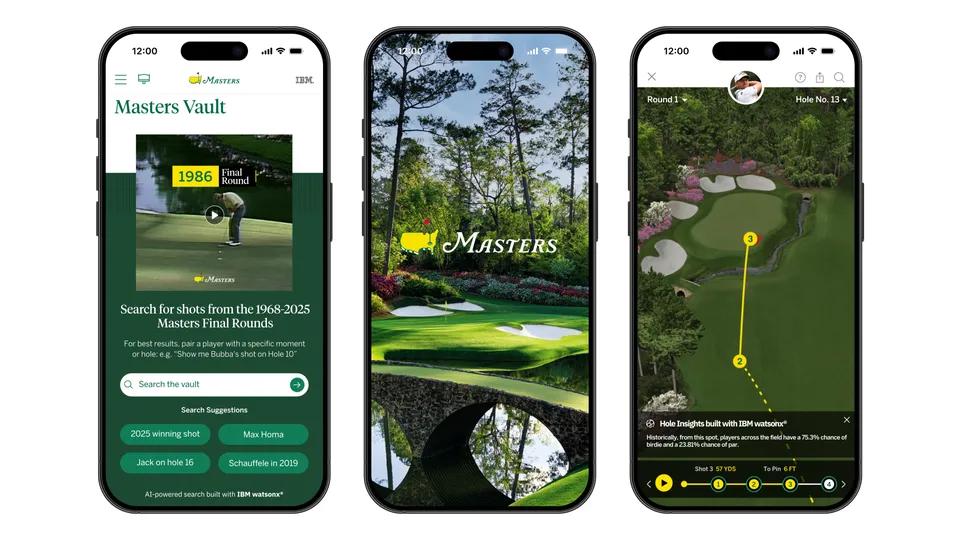 IBM brings AI to the Masters digital experience