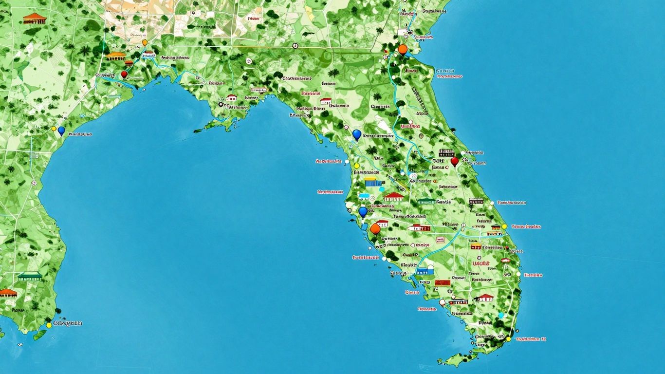Interactive Cities in Florida Map: Explore Towns and Attractions