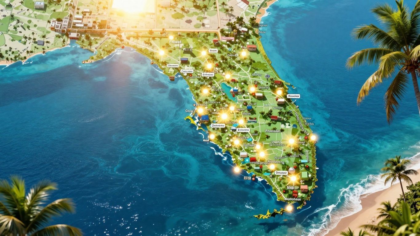 Explore the Sunshine State: Your Interactive Florida State Map of Cities